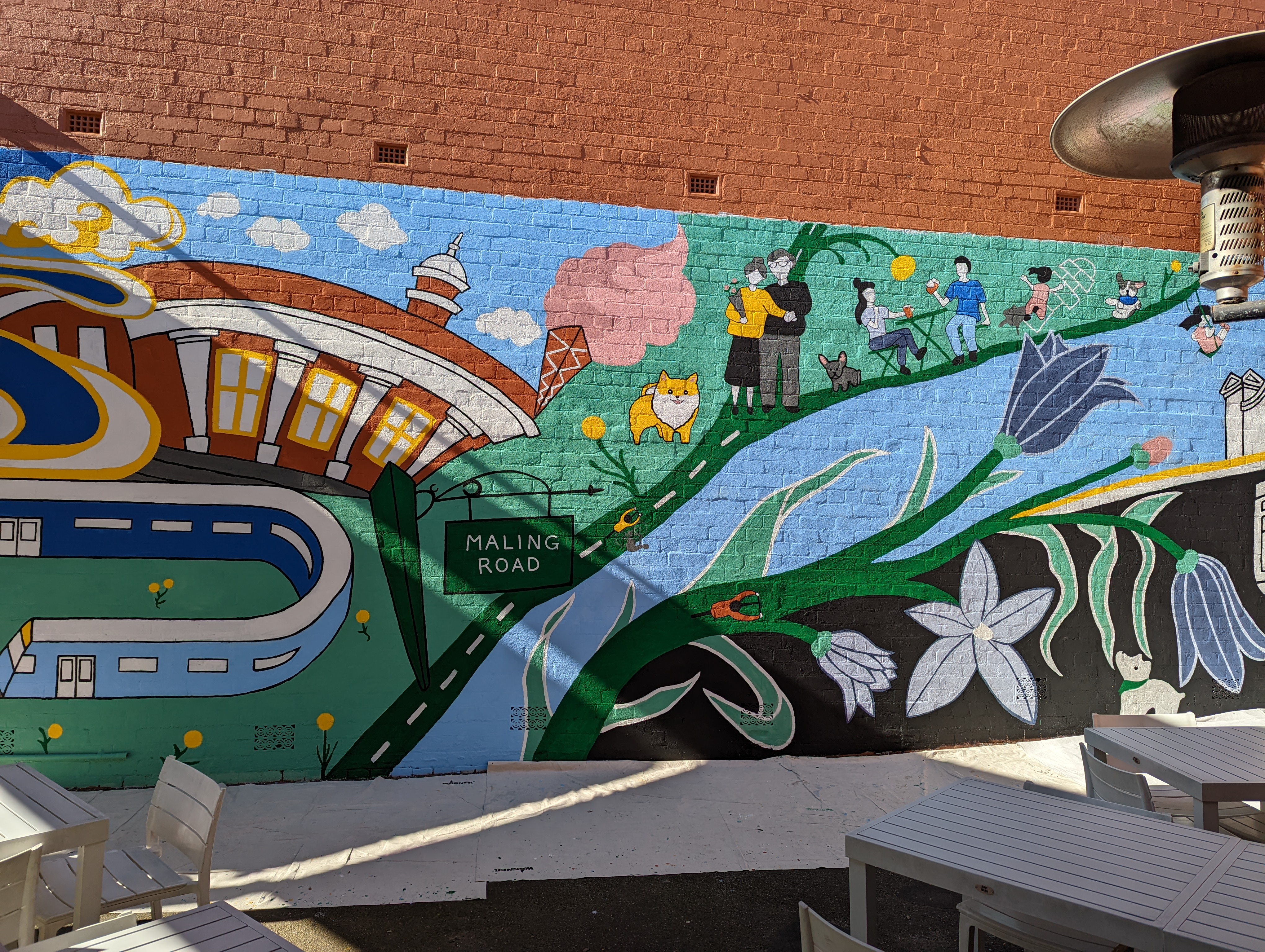 MALING ROAD MURAL – A creative with her arts, makings and life