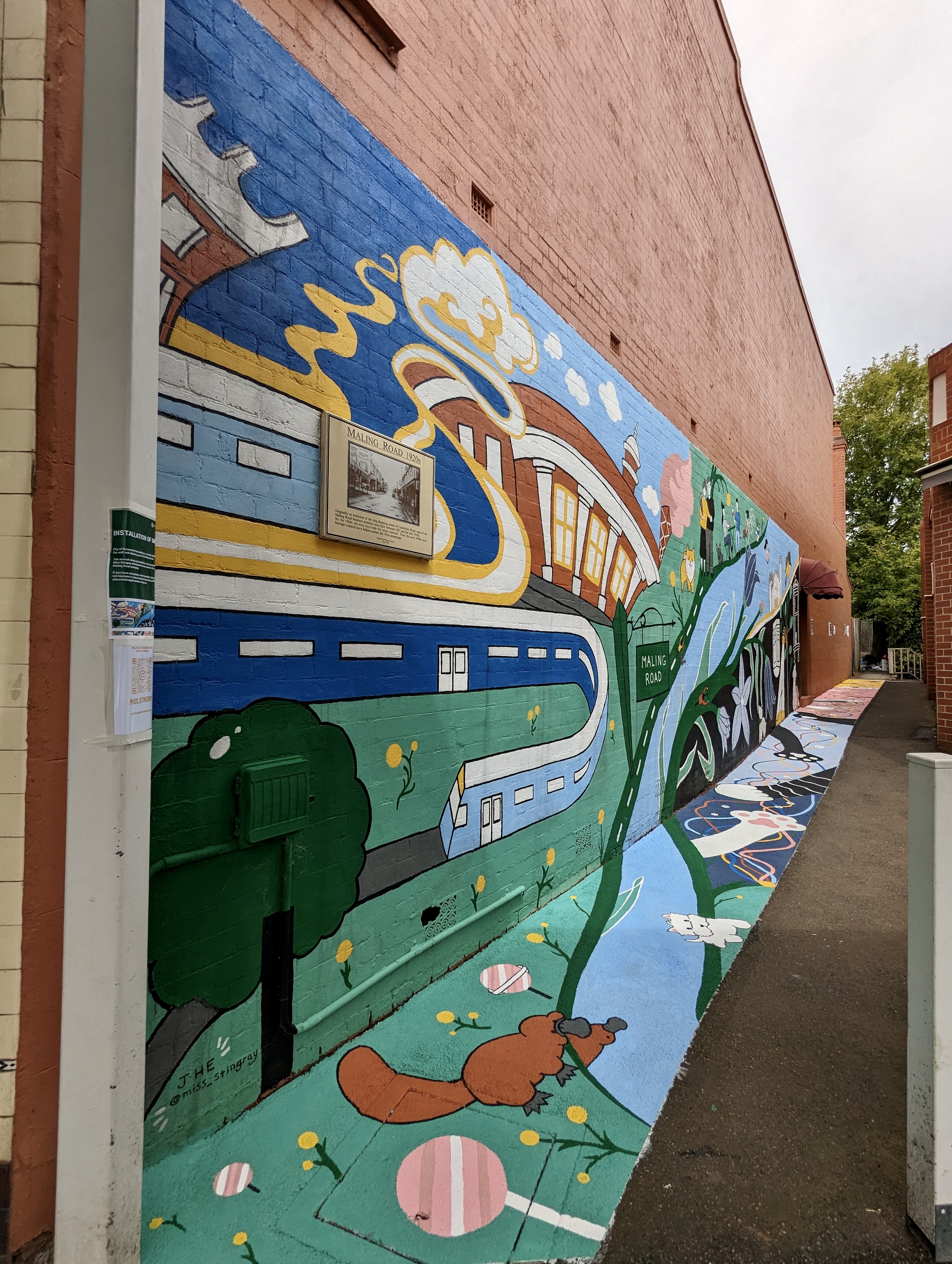 MALING ROAD MURAL – A creative with her arts, makings and life